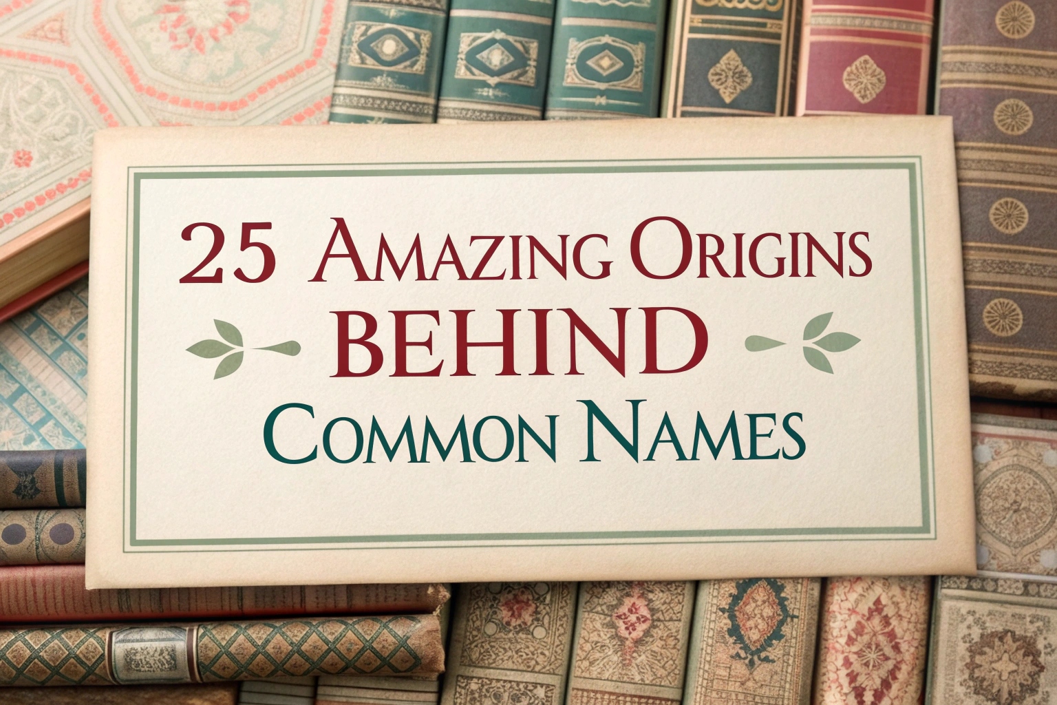 25 Amazing Origins Behind Common Names