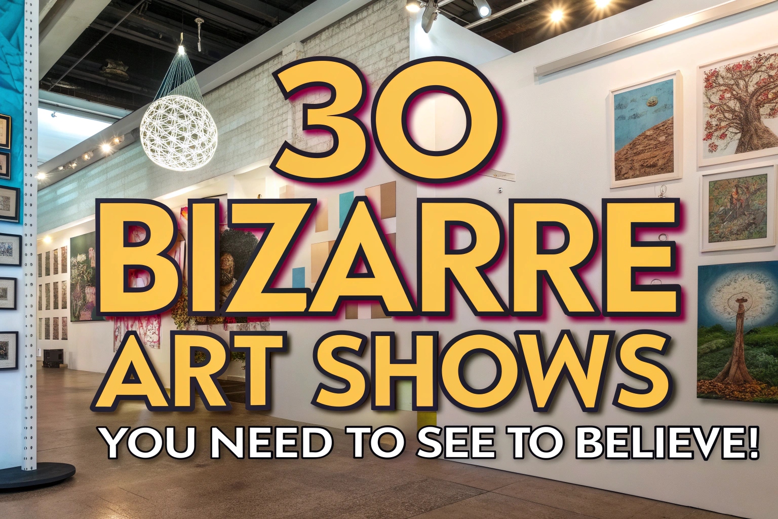 30 Bizarre Art Shows You Need to See to Believe!