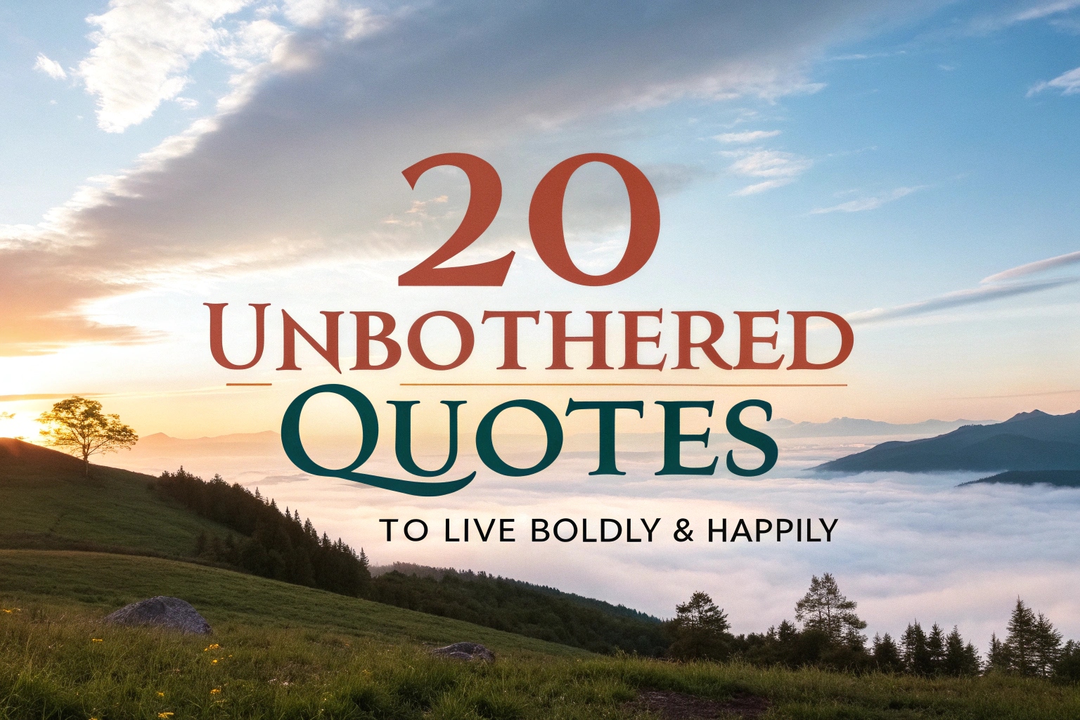 20 Unbothered Quotes to Live Boldly & Happily