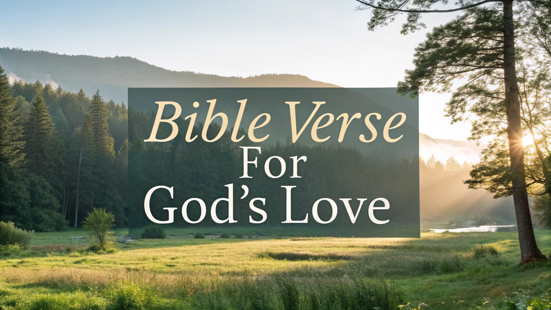 15+ Bible Verse for God's Love That Will Deeply Touch Your Heart