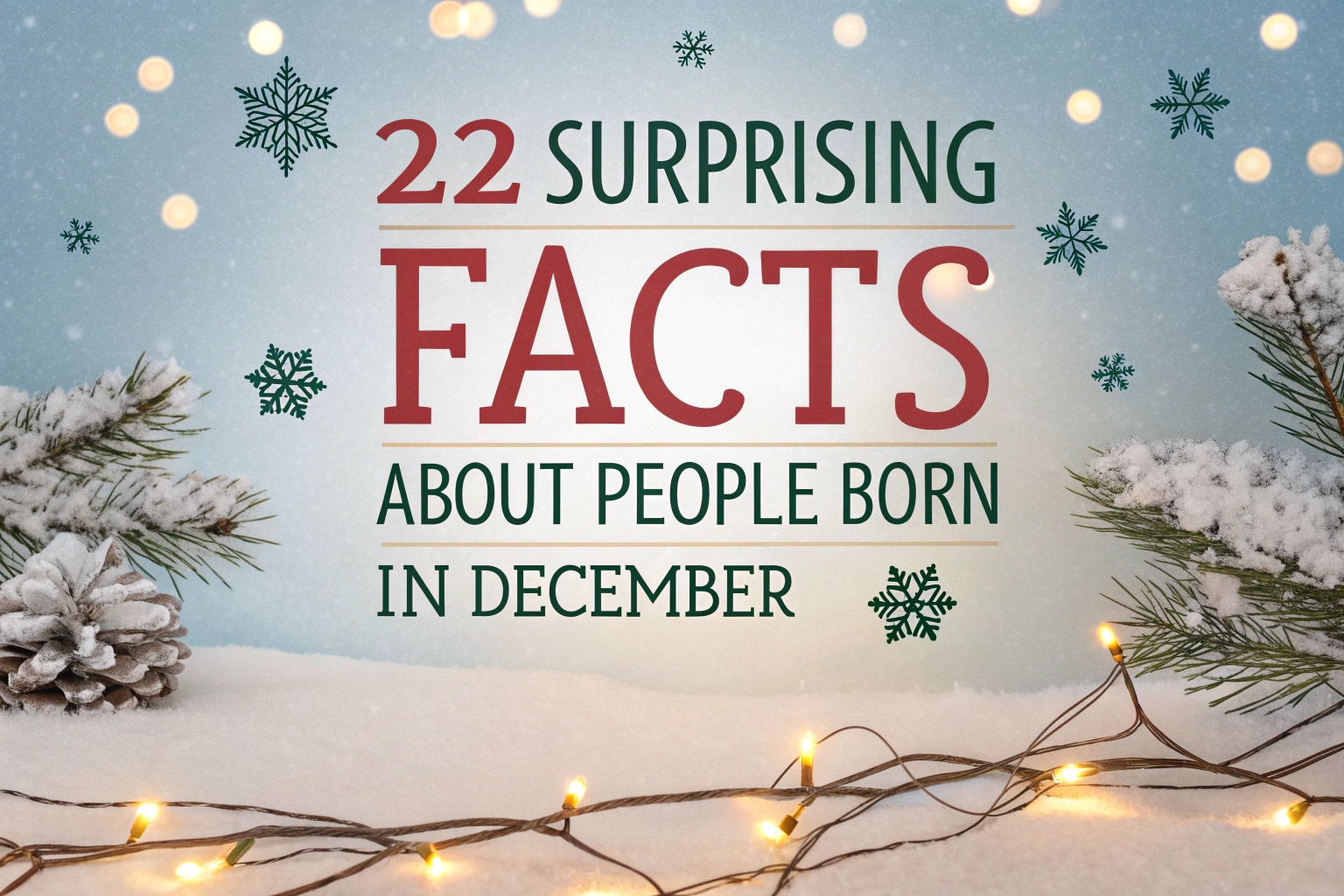 22 Surprising Facts About People Born in December