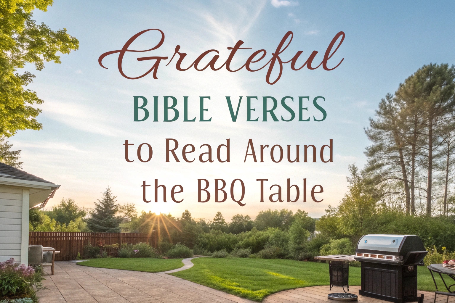 21 Grateful Bible Verses to Read Around the BBQ Table Today