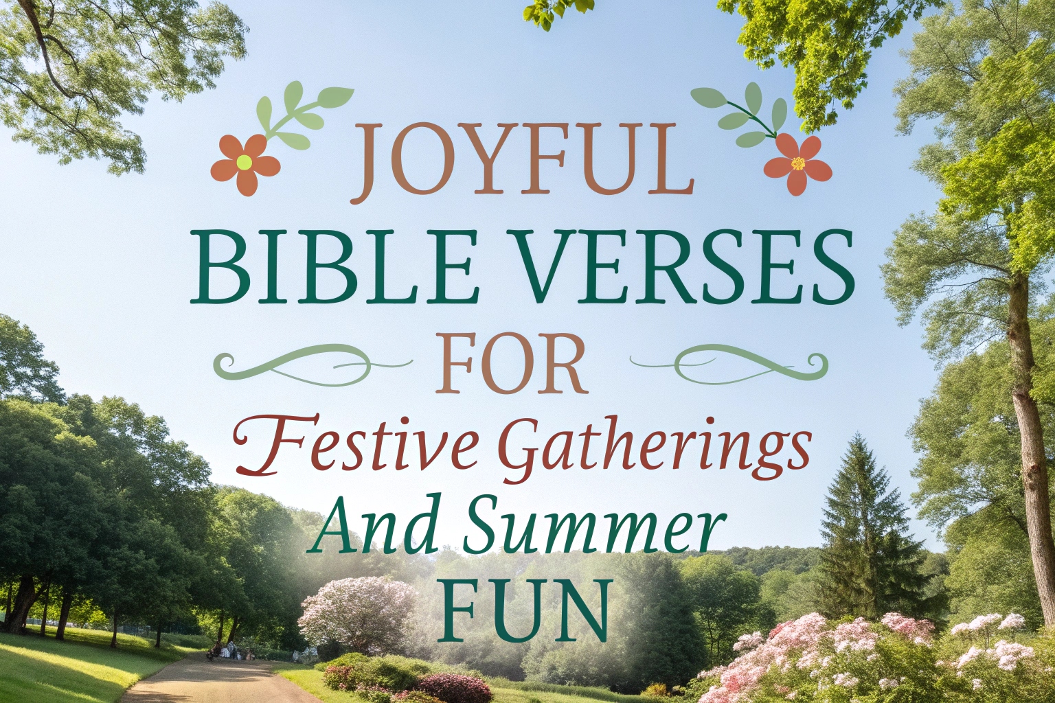 20 Joyful Bible Verses for Festive Gatherings & Summer Fun Tips