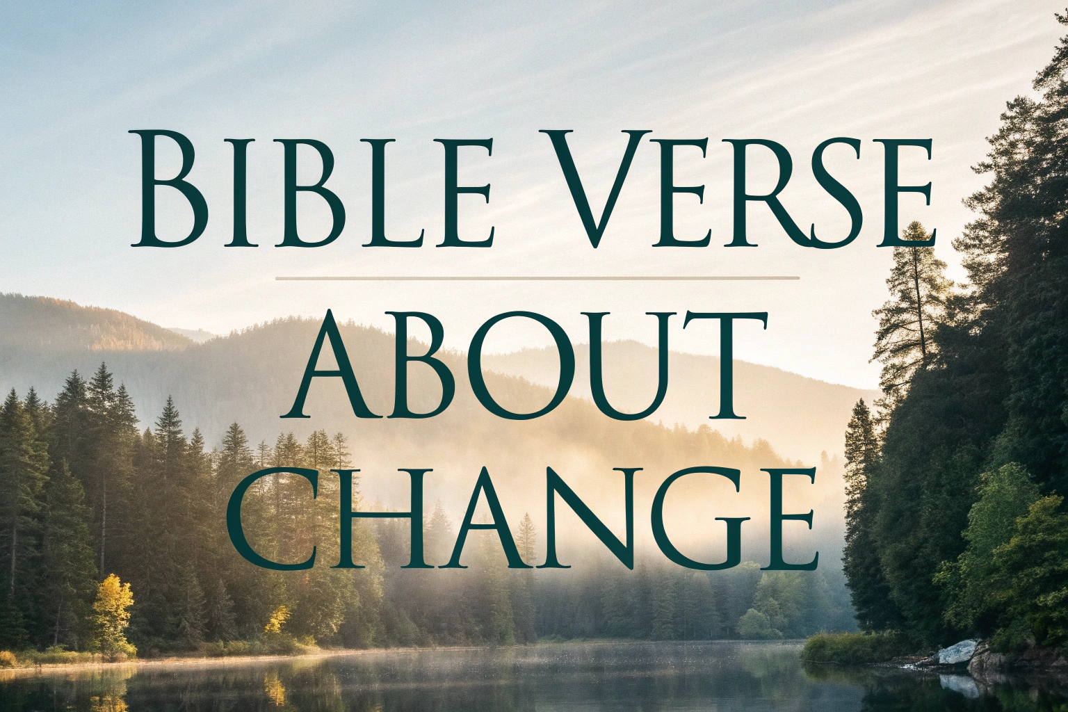 15 Bible Verse About Change to Strengthen Your Faith Today