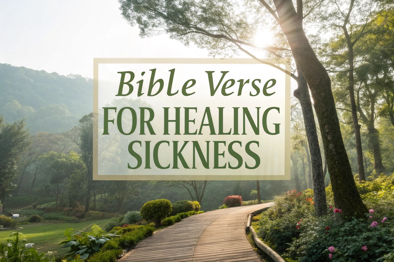 16 Bible Verse for Healing Sickness That Bring Peace Fast