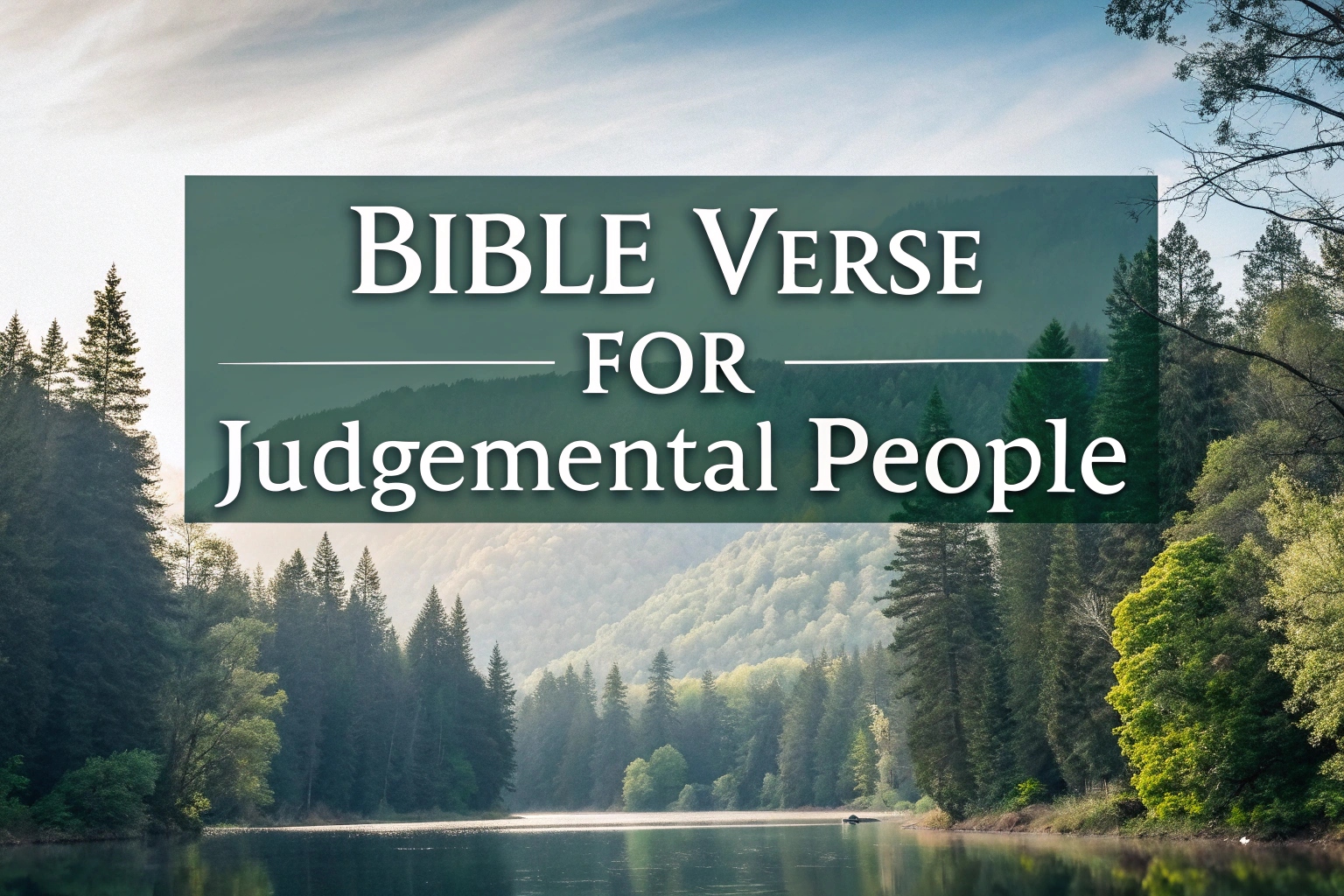 21 Bible Verse for Judgemental People to Reflect On