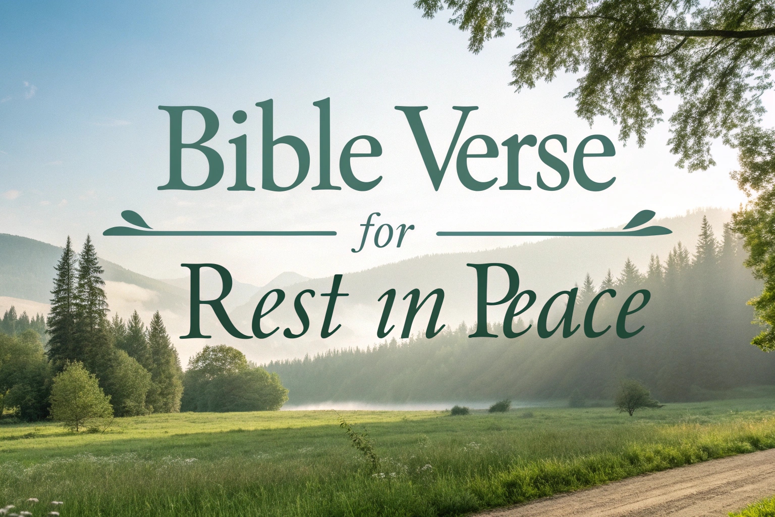 20 Bible Verse for Rest in Peace to Comfort You Deeply