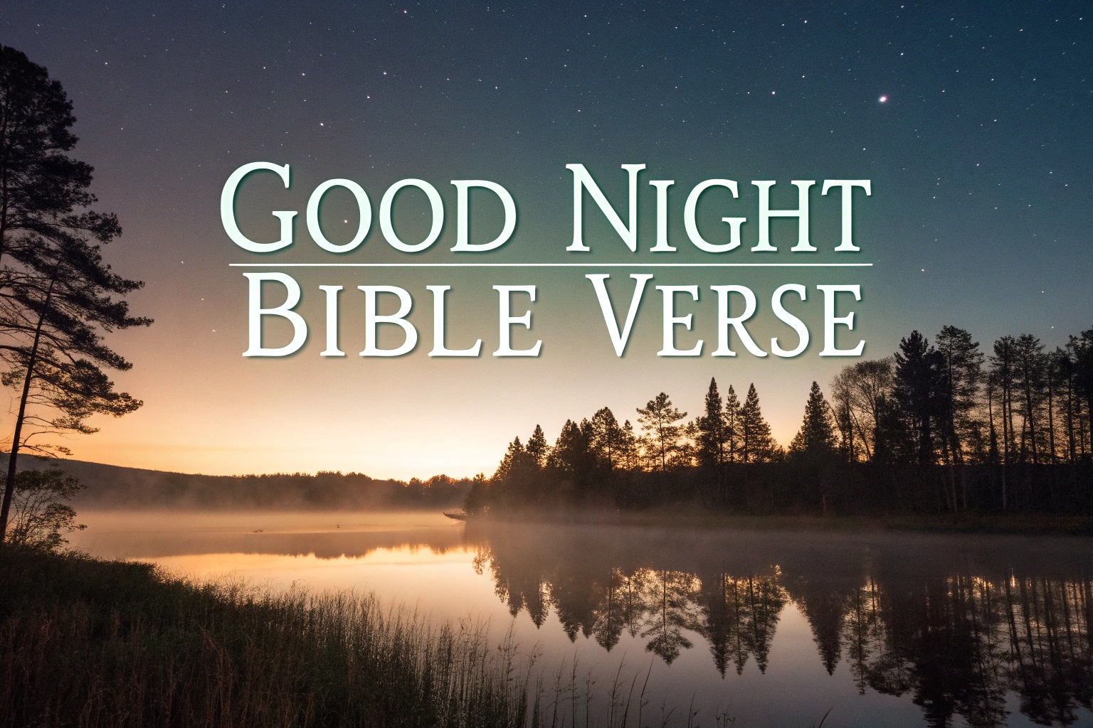 18 Good Night Bible Verse for Peaceful Sleep Tonight