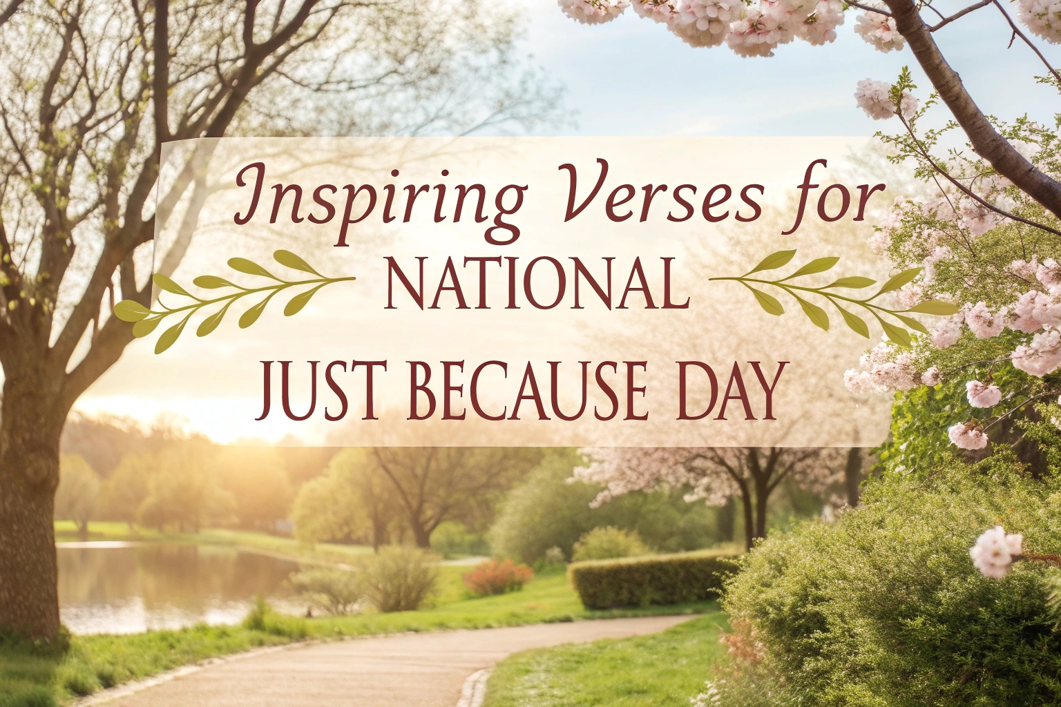 16+ Inspiring Verses for National Just Because Day Today