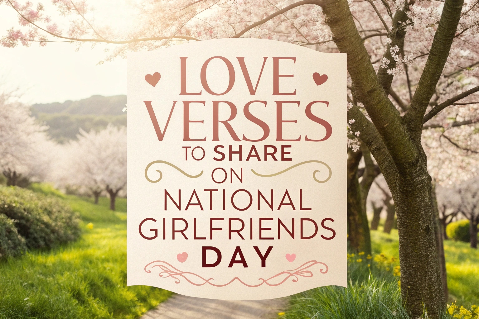 18 Love Verses to Share on National Girlfriends Day That Wow