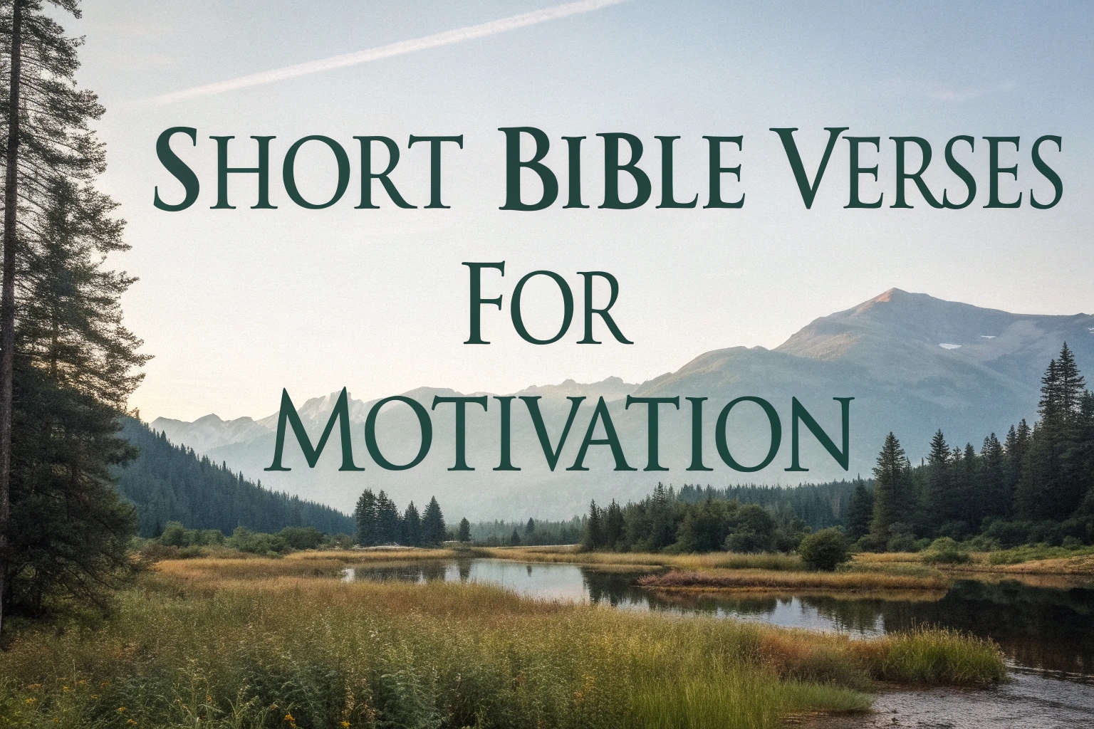 18 Short Bible Verses for Motivation You Need Today