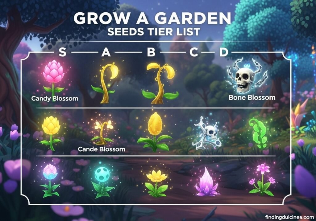 Best Grow a Garden Seeds Tier List (October 2025) S+ to D Rank