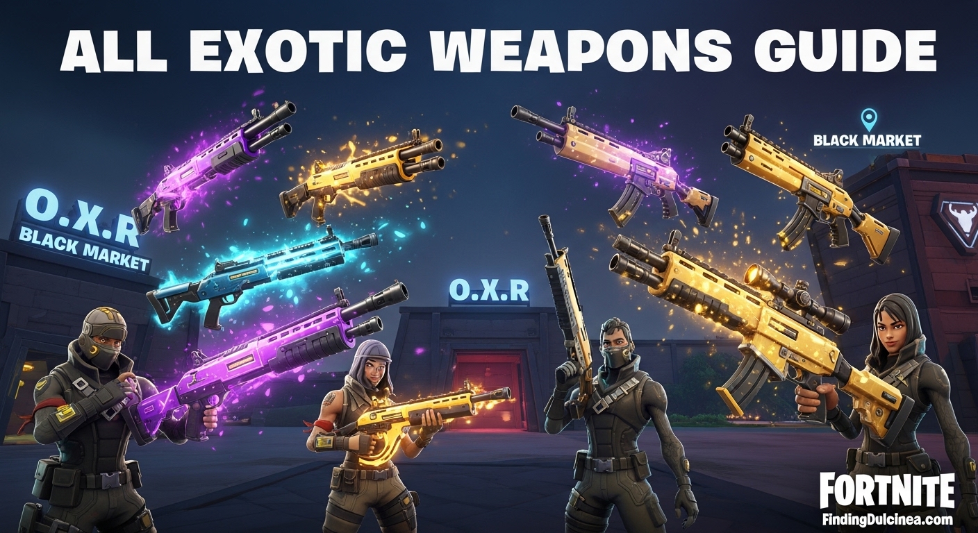 Where to Find All Exotic Weapons in Fortnite? (December 2025 Guide)