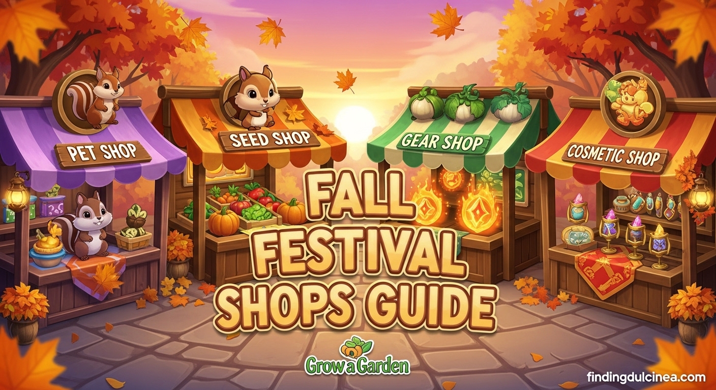 Grow a Garden Fall Festival Shops: All Items & Prices 2025