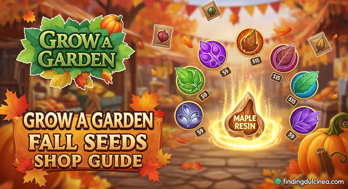 Grow a Garden Fall Seeds Shop Guide (December 2025) 7 New Seeds