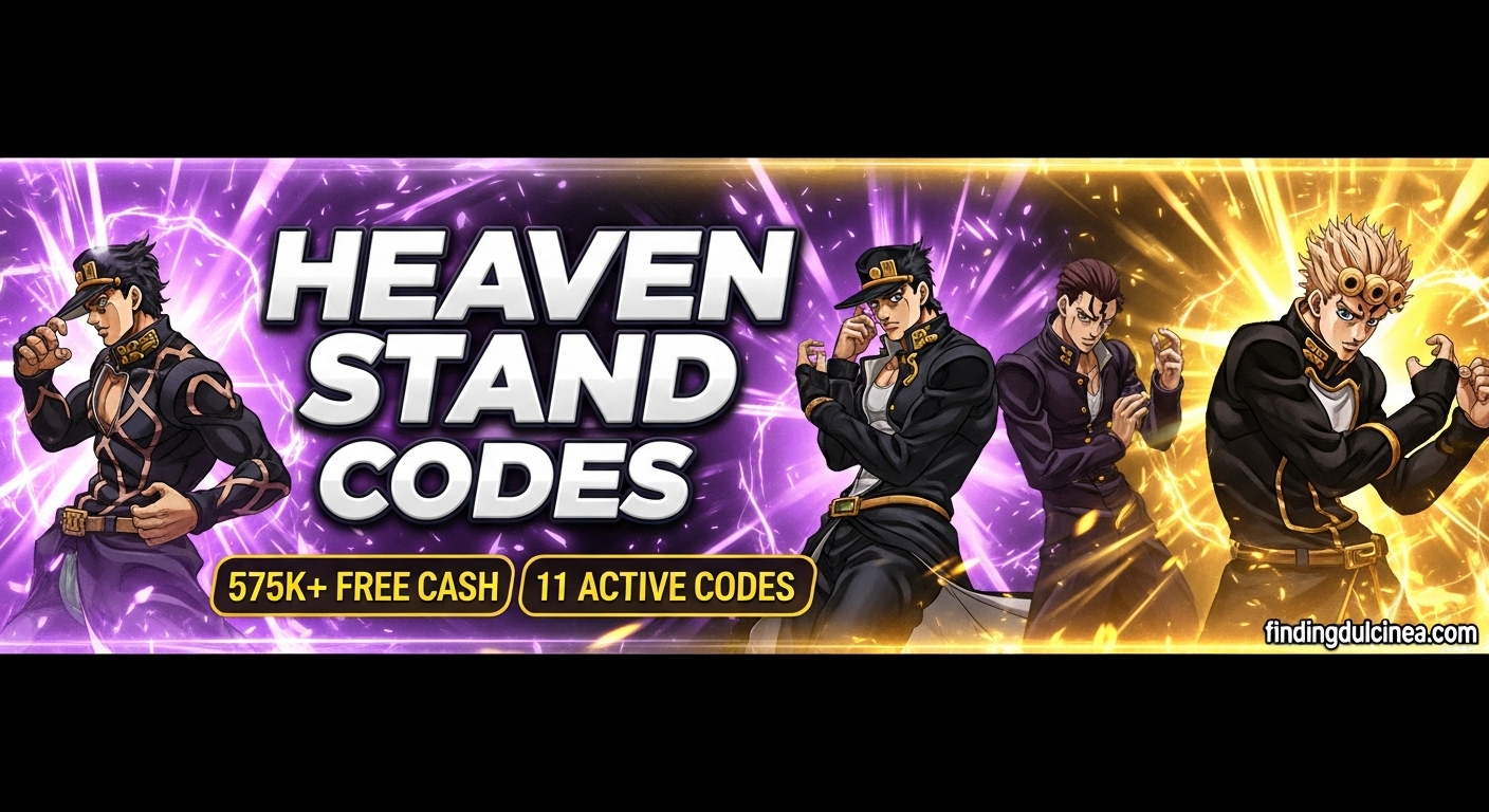 Heaven Stand Codes (January 2025) 13+ Active Codes for FREE Cash