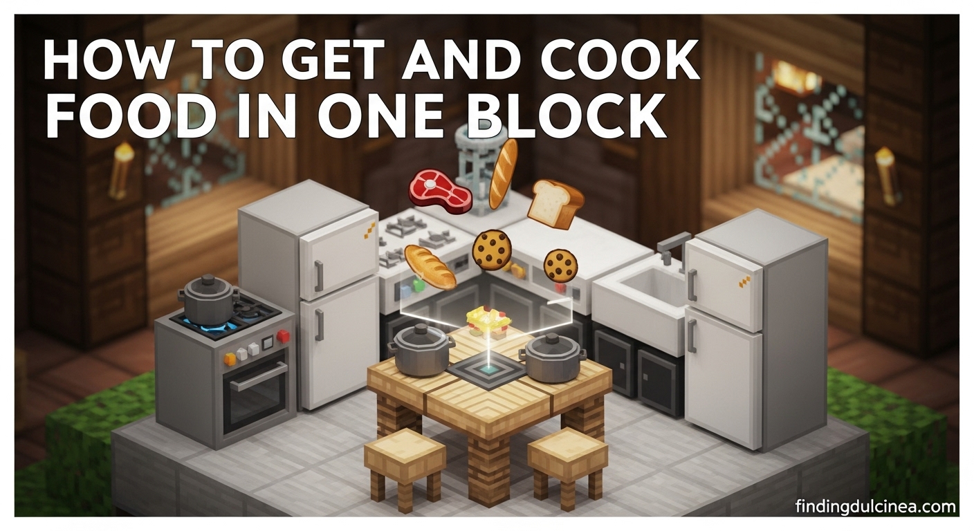 How to Get and Cook Food in One Block Minecraft? (October 2025)