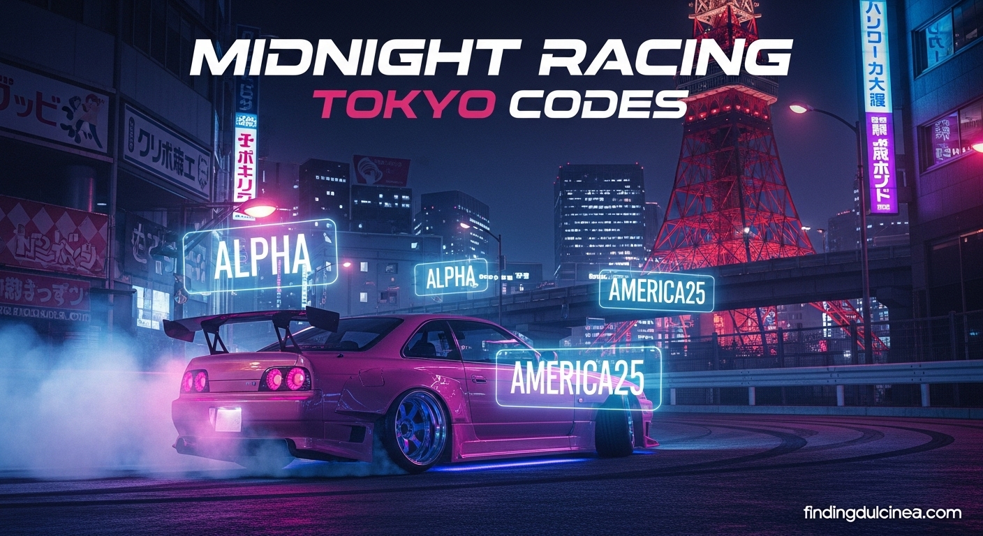Midnight Racing Tokyo Codes (November 2025) Free 22M+ Yen