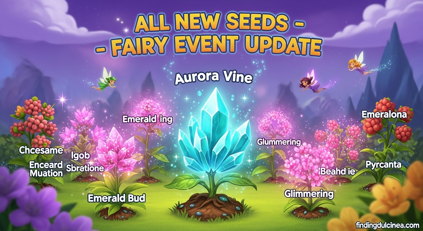 9 New Fairy Seeds in Grow a Garden Update + Aurora Vine