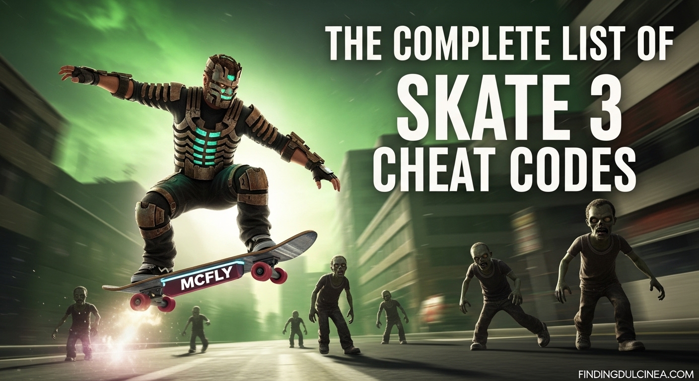 Skate 3 Cheat Codes for Xbox & PlayStation December 2025