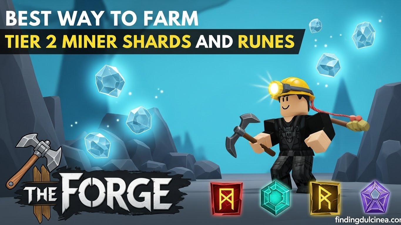 Best Way to Farm Tier 2 Miner Shards and Runes in The Forge (May 2026)