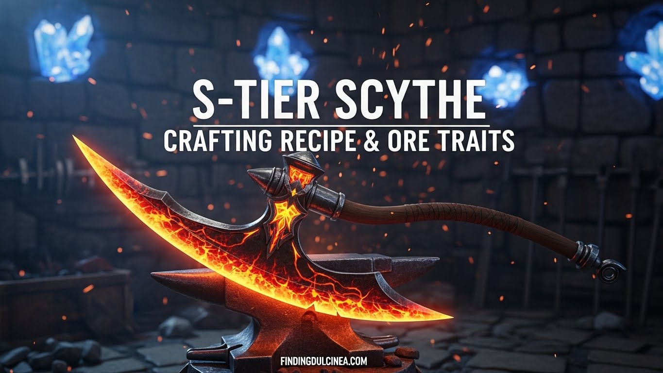Best Scythe Crafting Recipe in The Forge December 2025