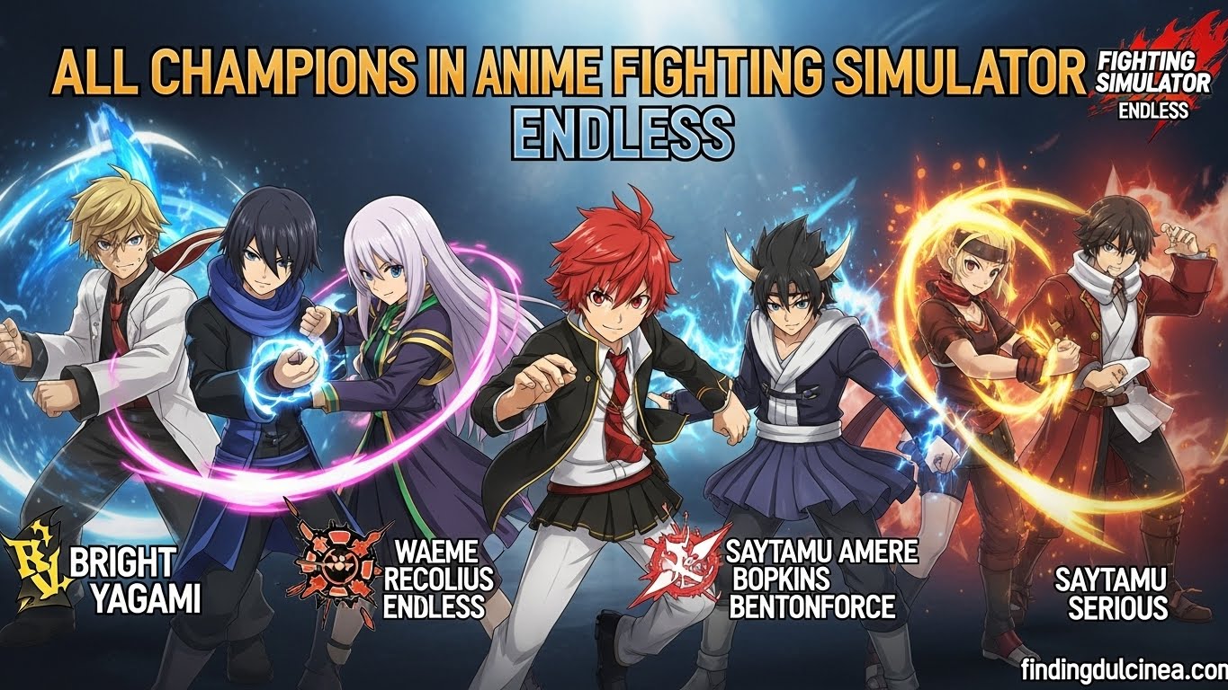 All Champions in Anime Fighting Simulator Endless (January 2026) Skills ...